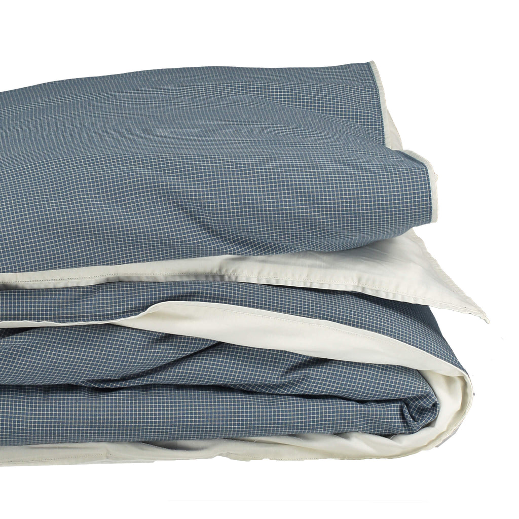 Blue Check Duvet Cover – Camomile London