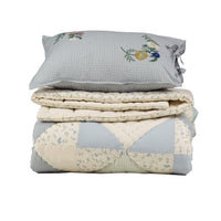 Limited Edition - Reversible Bella patchwork hand quilted blanket – Camomile London